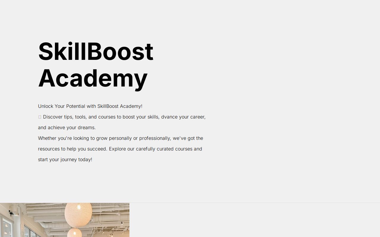 SkillBoost Academy